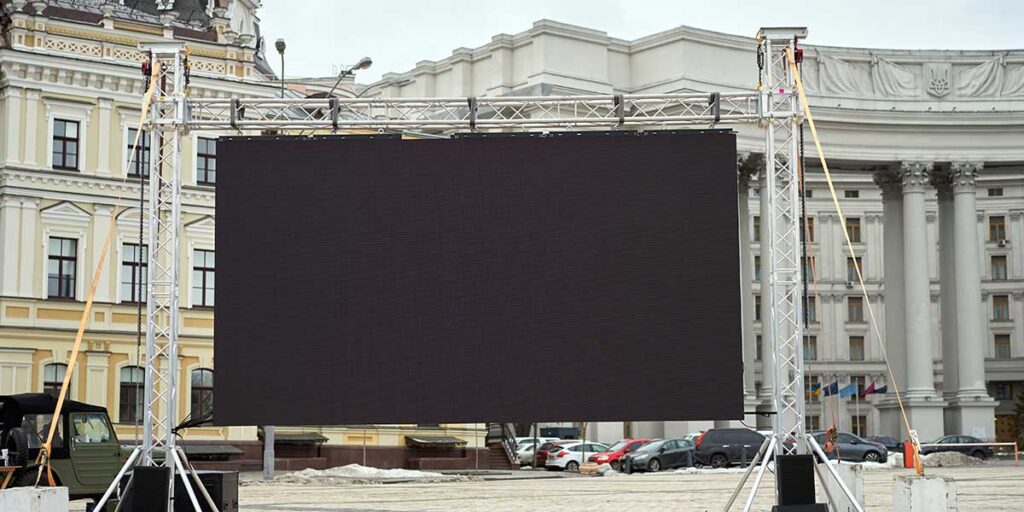 LED Wall Screen Application on a Wall - LED Screen Panels